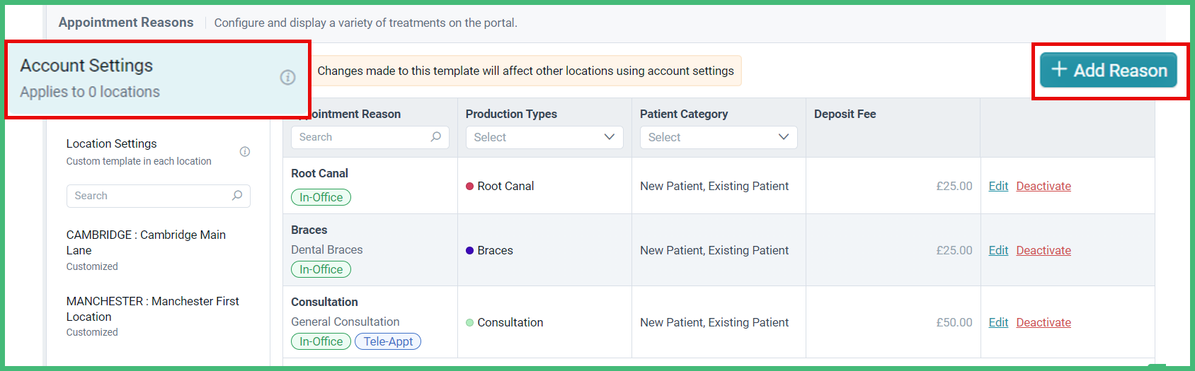 Manage Online Appointment Portal – CareStack