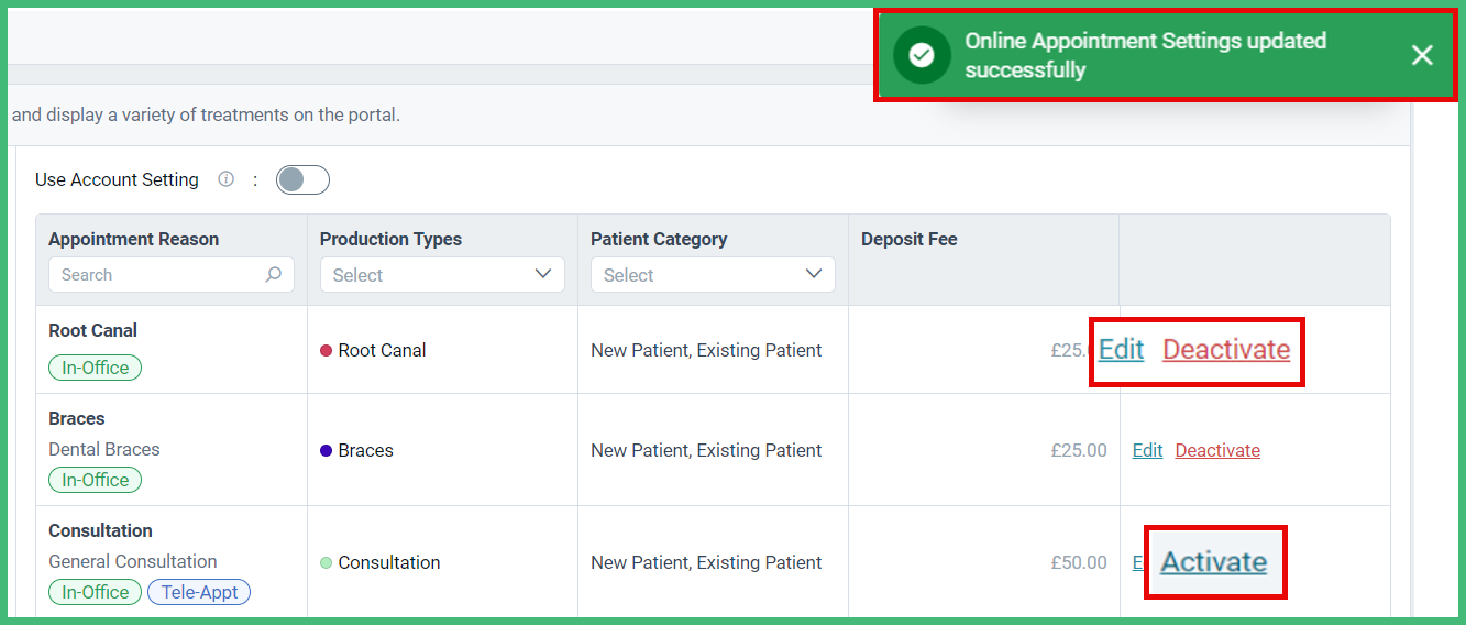 Manage Online Appointment Portal – CareStack