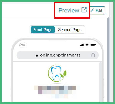 Manage Online Appointment Portal – CareStack