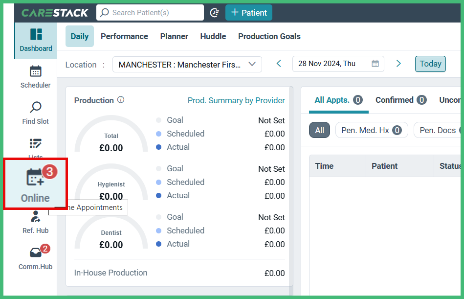 Manage Online Appointments and Track Potential Patients – CareStack