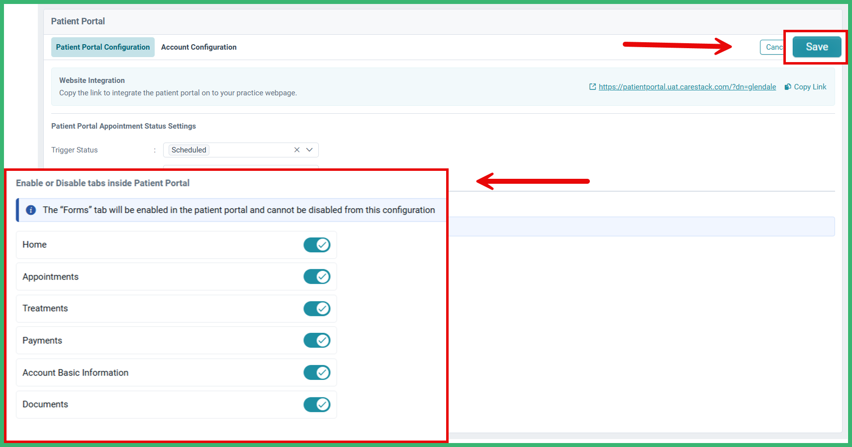 Overview of Patient Portal Configuration, Account Configuration and ...