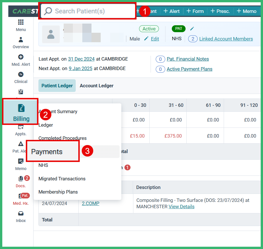 Manage Text to Pay – CareStack