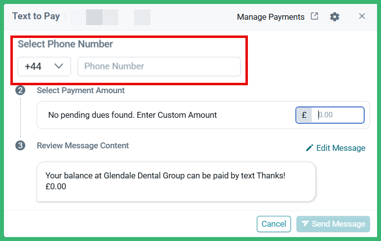 Manage Text to Pay – CareStack