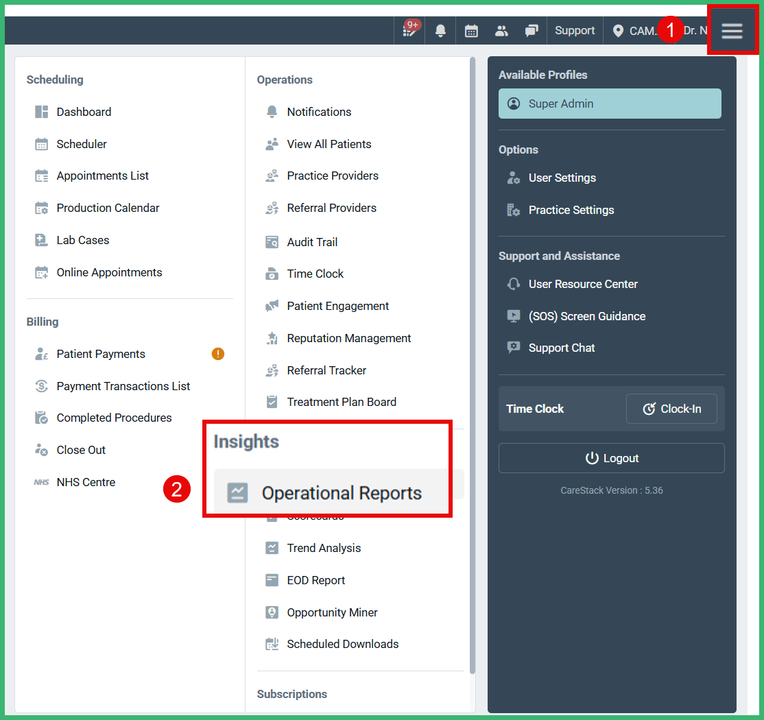 Generate Unapplied Credit Balance Report – CareStack