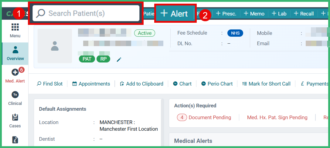 Create and Edit Patient Alerts – CareStack