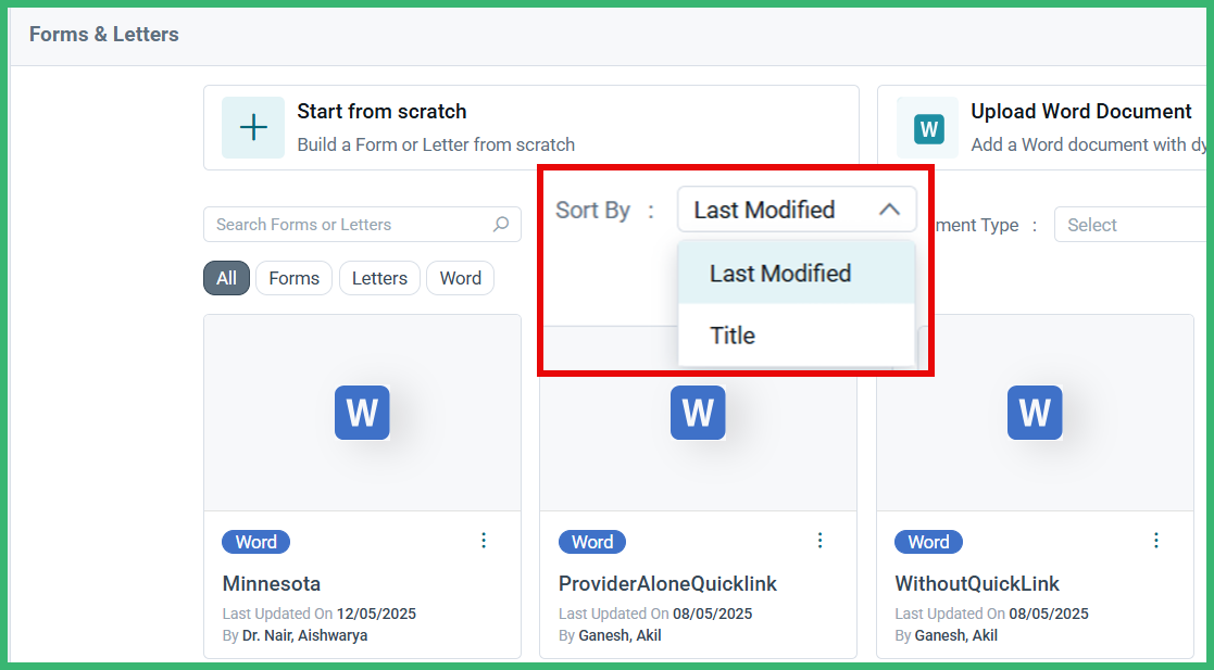 Create Letters with Word Document Templates – CareStack