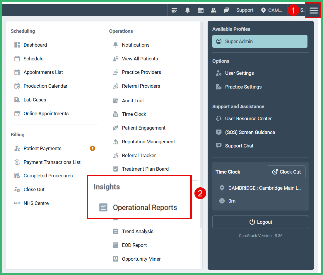 Generate Appointments Report – CareStack