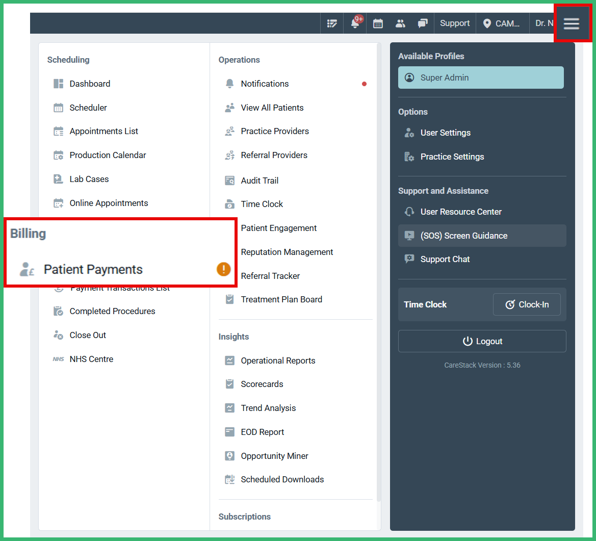 View & Manage All Invoices – CareStack