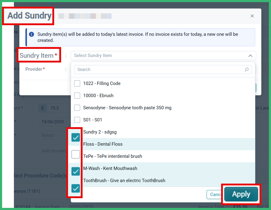 Configure & Manage Sundry Items – CareStack