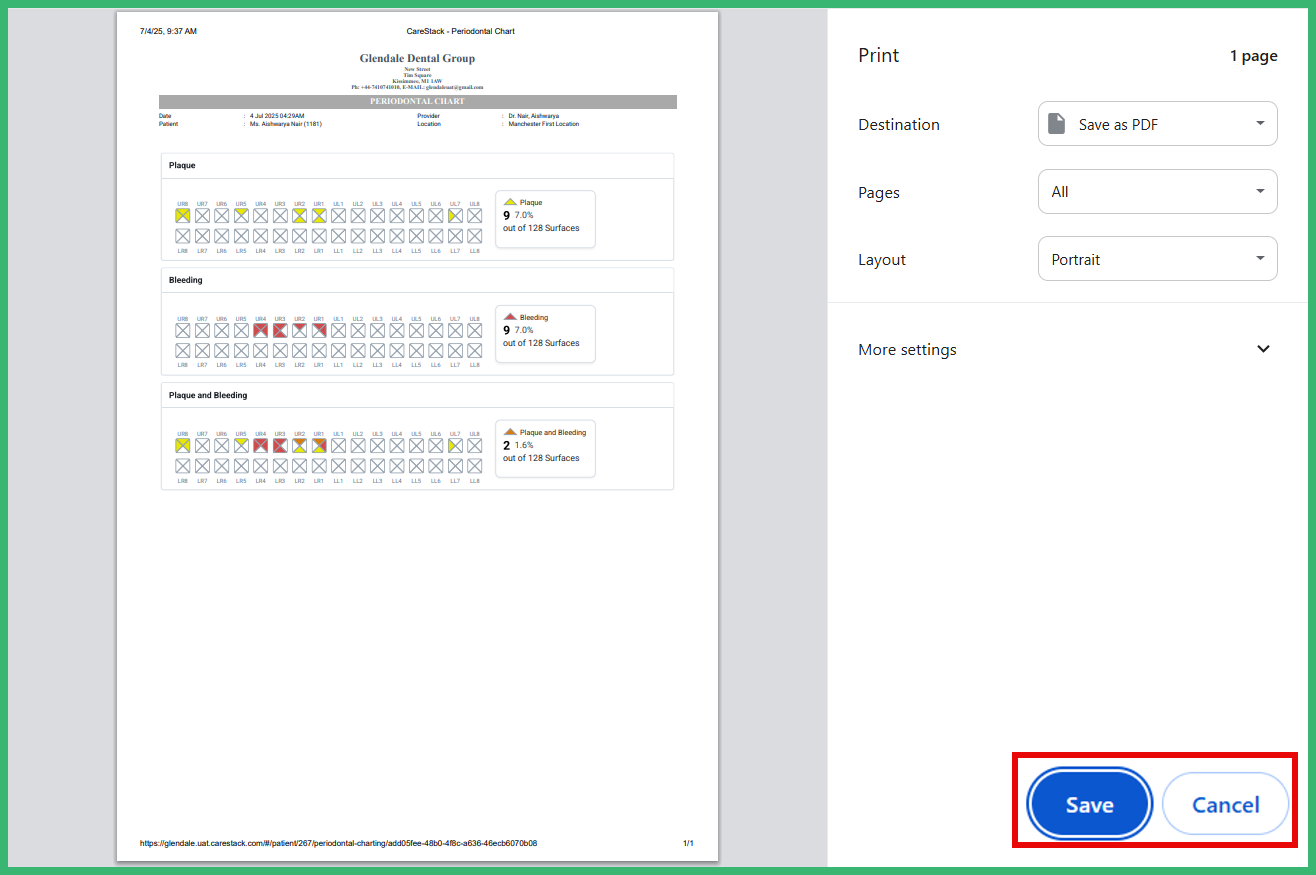 Add Plaque and Bleeding to the Perio Chart – CareStack