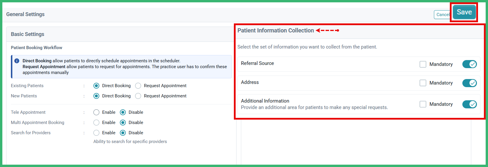 Manage Online Appointment Portal – CareStack