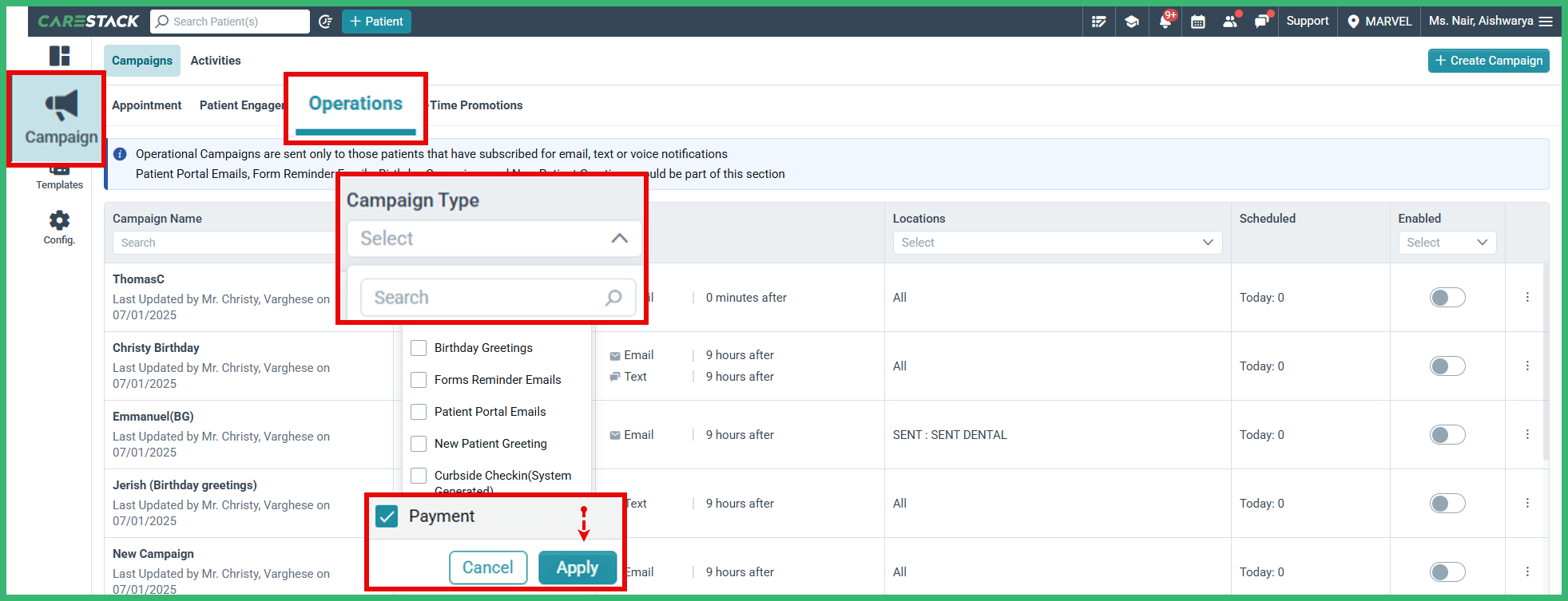 Set Up Payment Plan Reminder Campaigns – CareStack