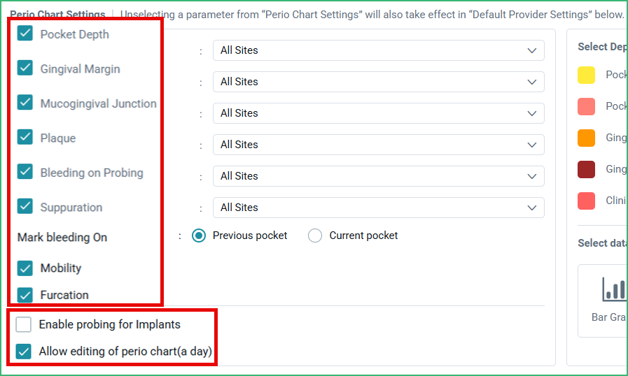 Explore the Different Options in Perio Chart & Perio Chart Settings ...