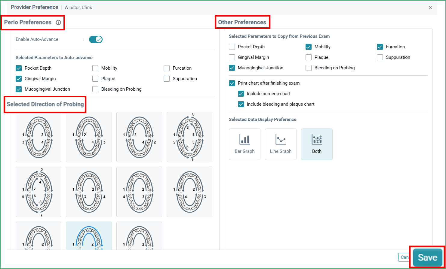 Explore the Different Options in Perio Chart & Perio Chart Settings ...