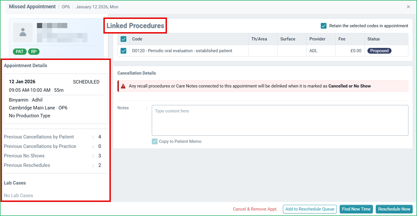 Change Appointment Status of an Appointment – CareStack