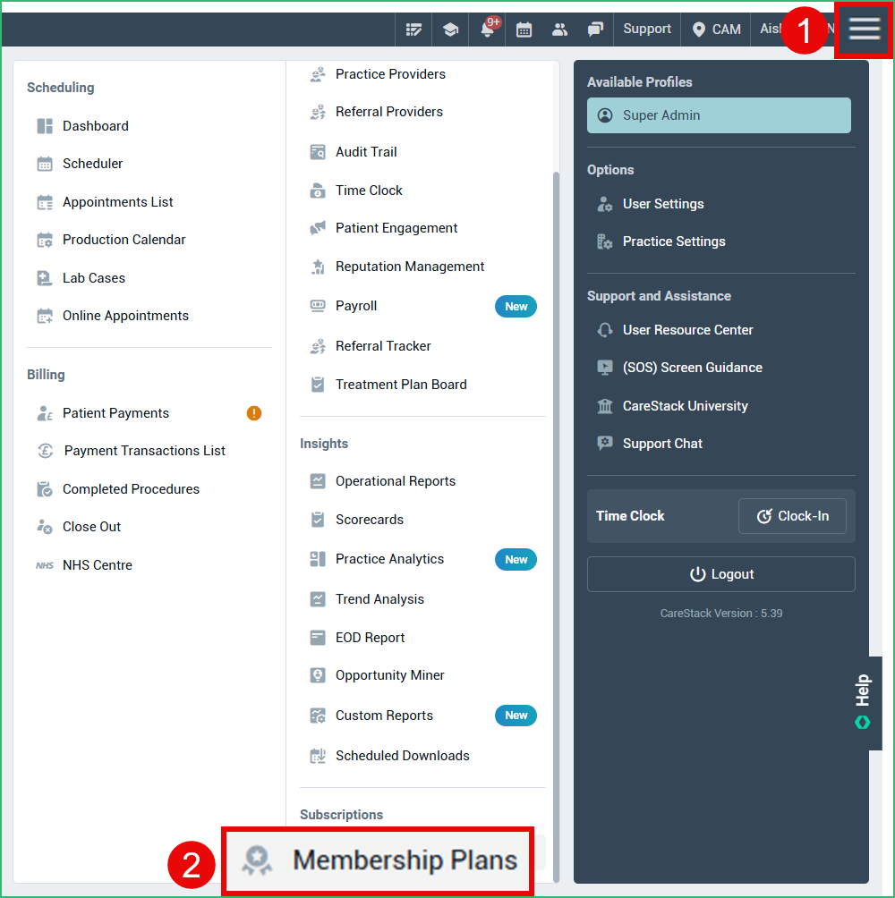 Create a New Membership Plan on CS Membership Portal – CareStack